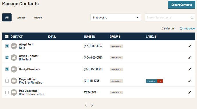 How to create and assign Contact Labels